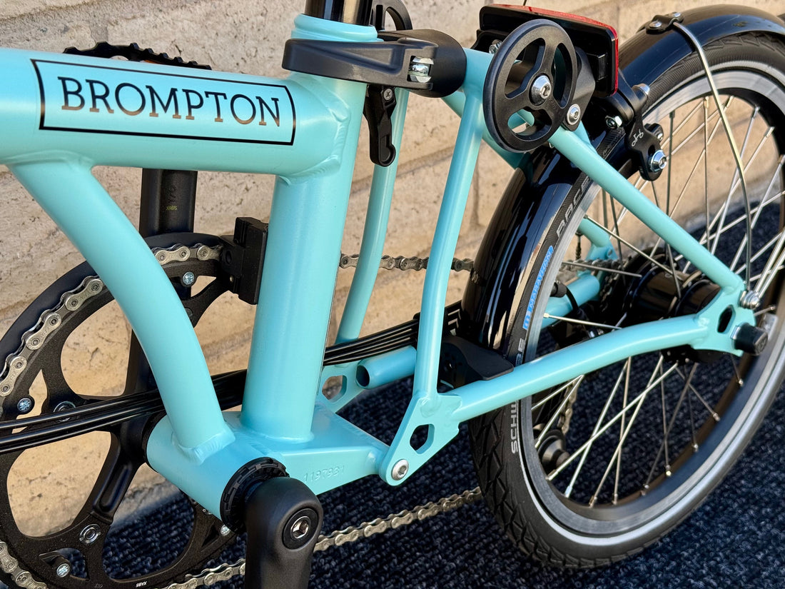 Brompton C Line 12-Speed High-HB Turkish Green w/Mudguards – PortaPedal ...